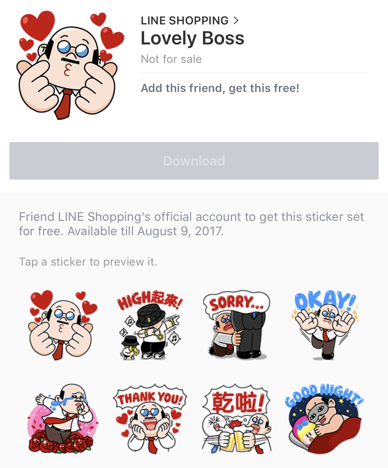 LINE Stickers Community: Free- Lovely BOSS sticker