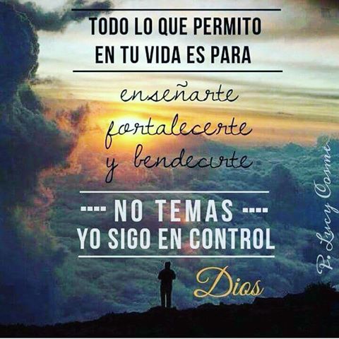 MIGAS de PAN en el camino: SEÑOR! Tú tienes el control de todo
