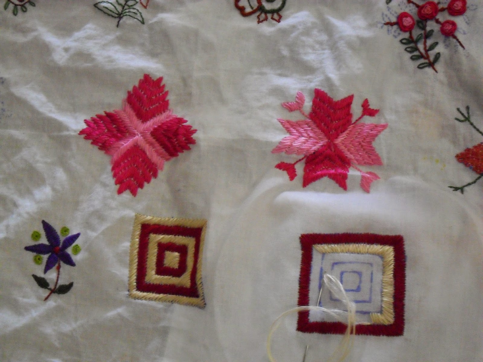 Phulkari of Punjab (Patiala): Technique of Phulkari embroidery