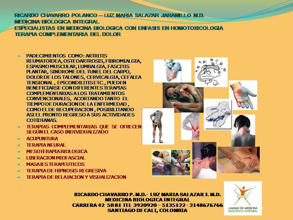 RICARDO CHAVARRO P. MEDICINA BIOLOGICA INTEGRATIVA: TERAPIAS ...