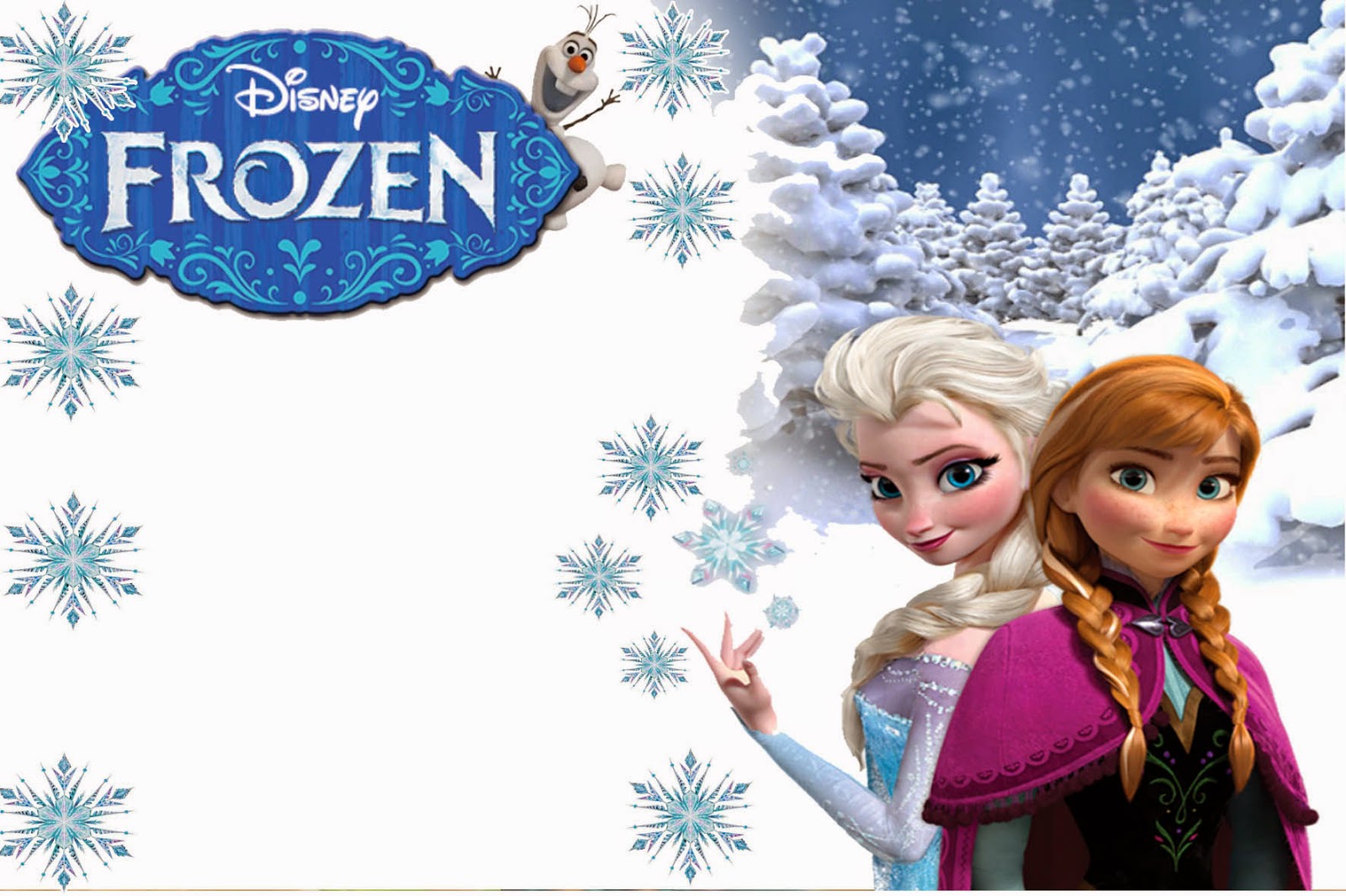 Lembrancinhas Personalizadas Da RCBX: Frozen Disney_ Kit Digital Grátis ...