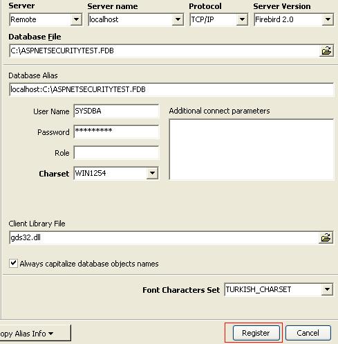Asp.Net Firebird MemberShip Security -1