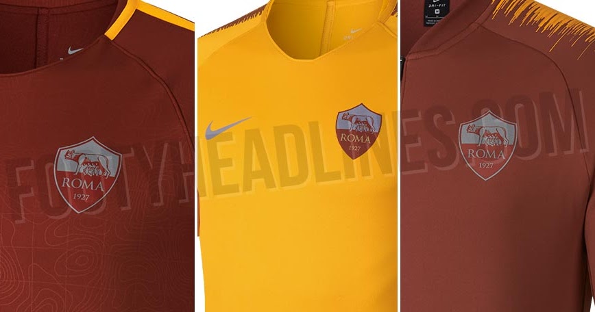 Nike AS Roma 18-19 Champions League Training + Pre-Match Shirts ...