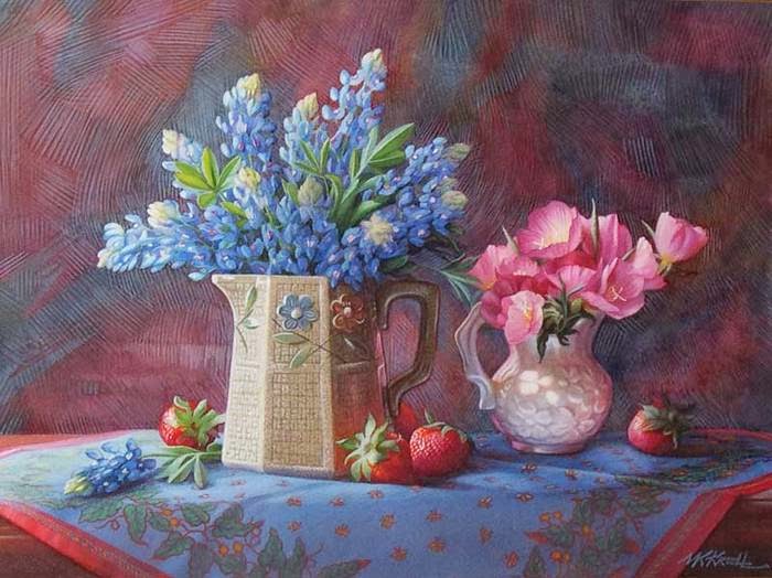 Mary Kay Krell | Still Life Colorful Paintings for Your Inspiration