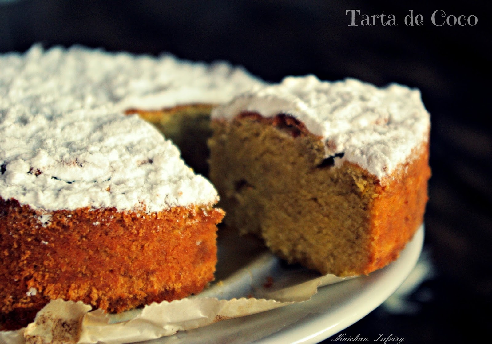 Tarta con Harina de Coco - Recetas de una Gatita Enamorada
