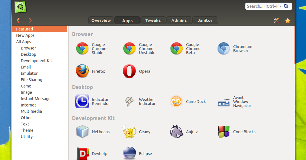 Ubuntu Tweak 080 Gets New `apps` Feature ~ Web Upd8 Ubuntu Linux Blog