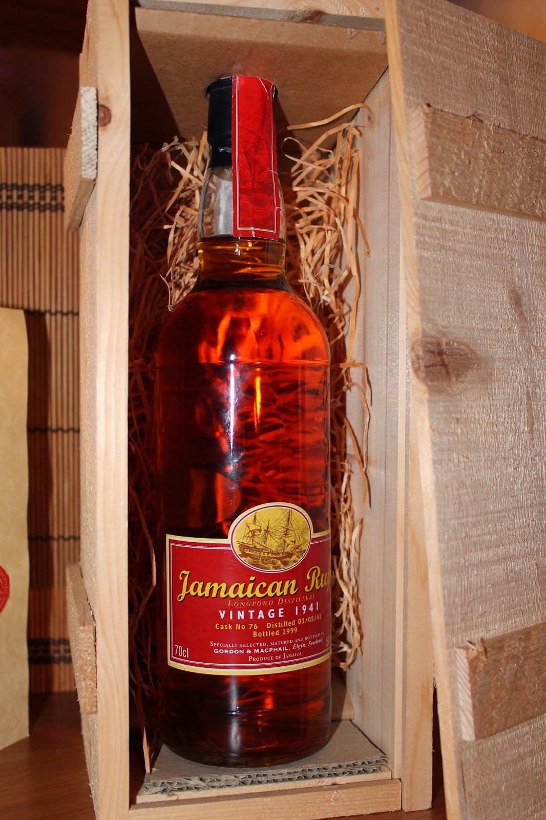 Barrel Aged Thoughts: Gordon & MacPhail Jamaica Rum Long Pond 1941