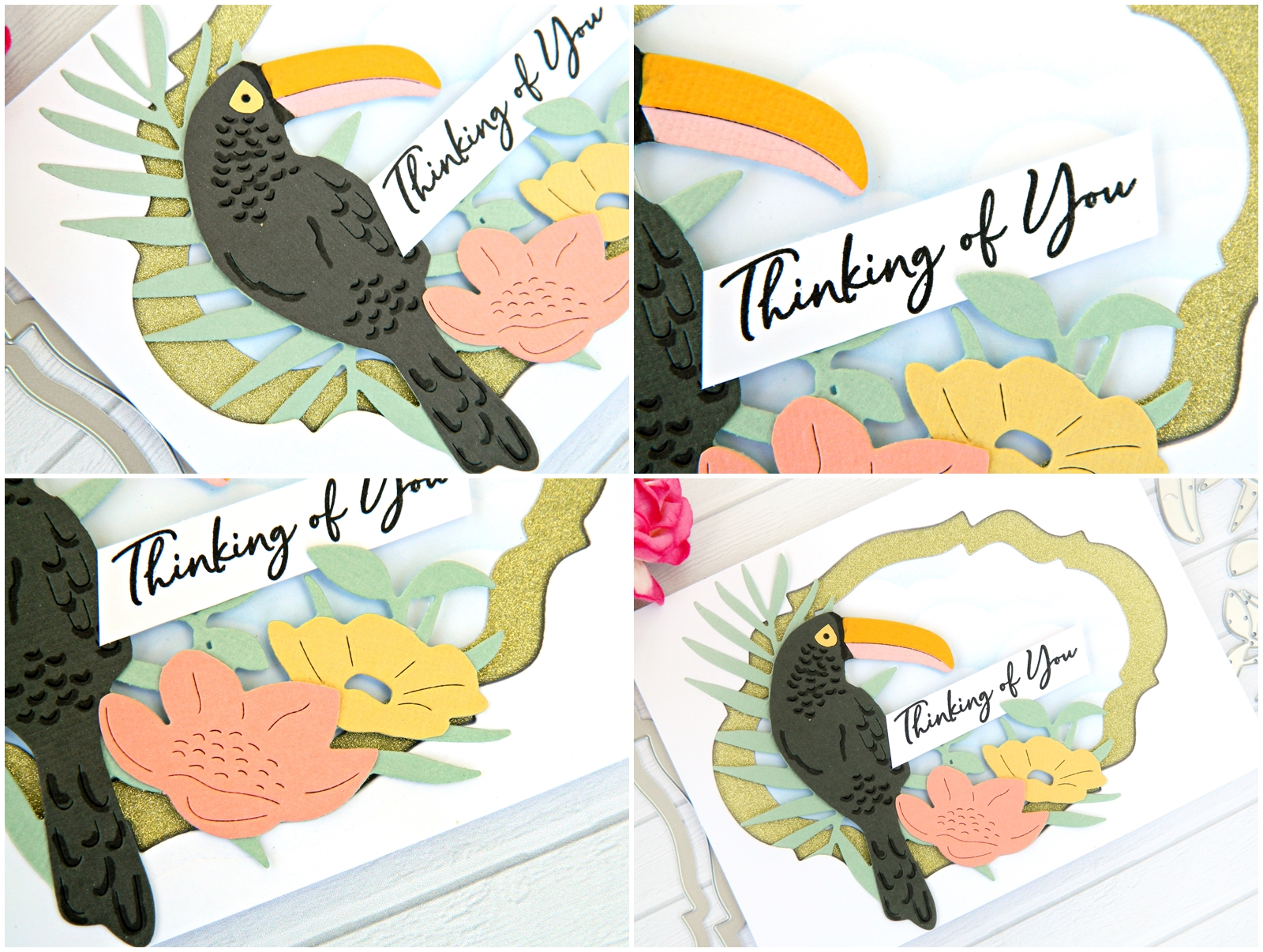 Tropical Bird - Sizzix Handmade Card