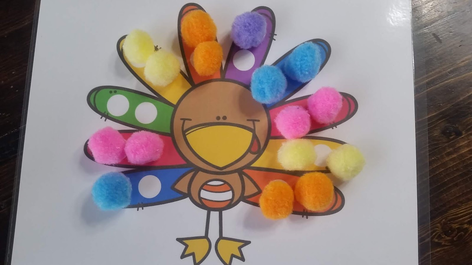 The Cozy Red Cottage: Color sort turkey (free printable)