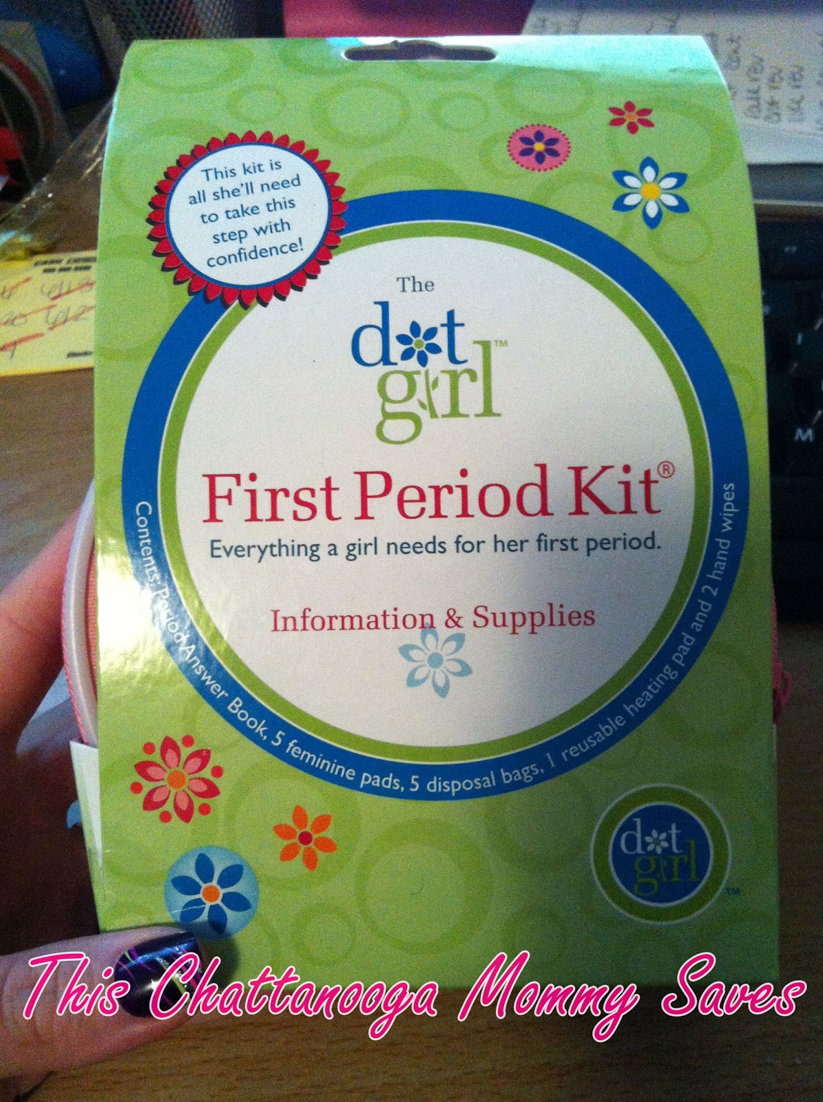 This Chattanooga Mommy Saves: Dot Girl: First Period Kit Review