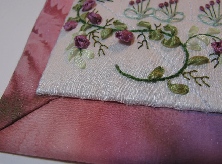 Faux patchwork quilt block - part two