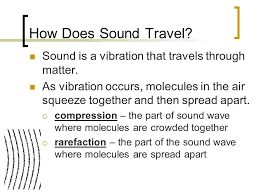 How does sound travel?