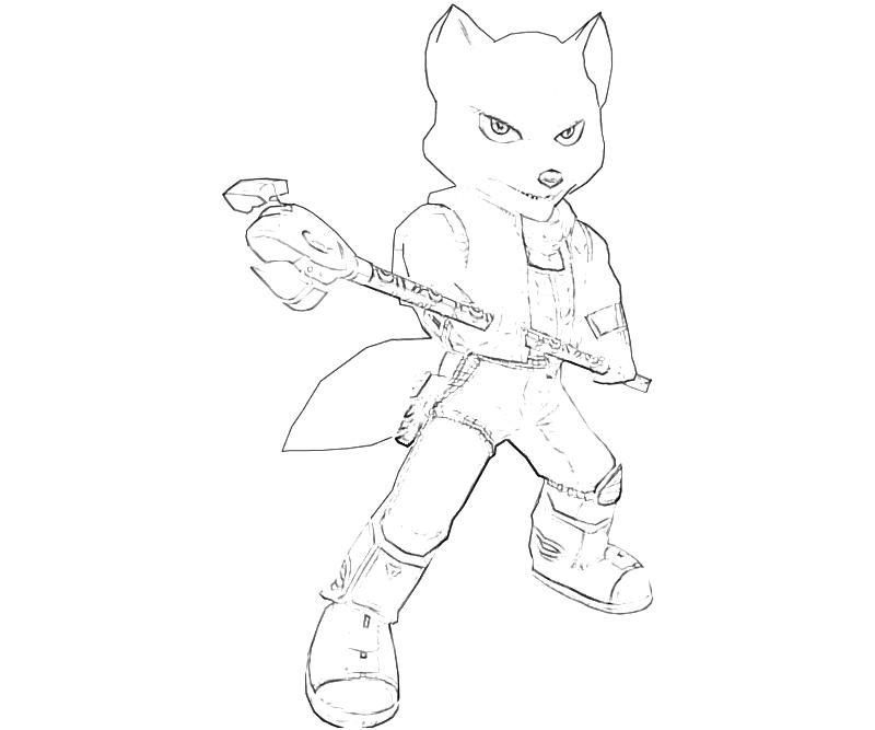 Star Fox Wolf Coloring Pages Coloring Pages