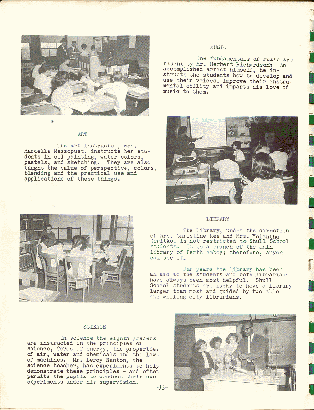 Historic Perth Amboy Virtual Museum: Shull School Yearbook 1966 - Part 5