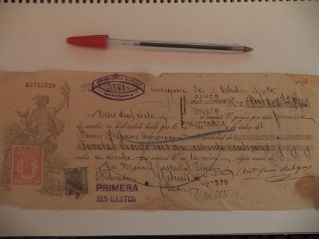 Setenil (historia y numismática): Letra de cambio- documentos muy ...