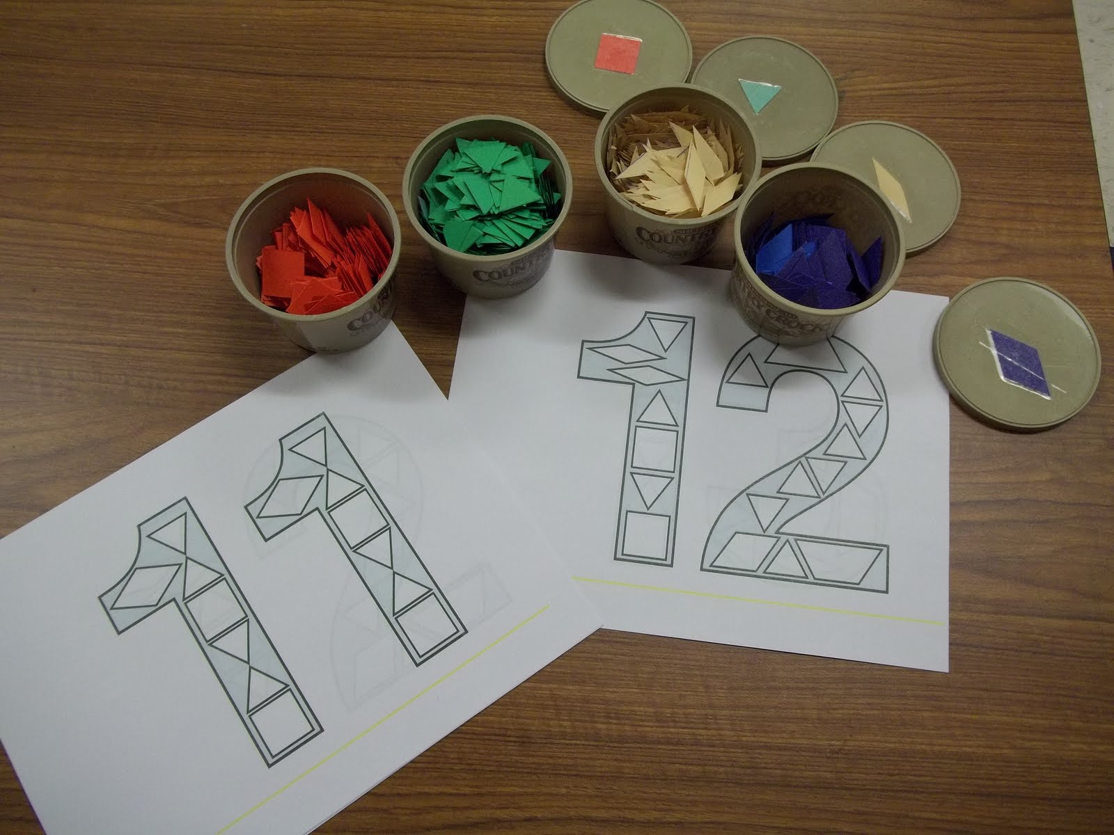 Math Tubs in Kindergarten: December Math tubs