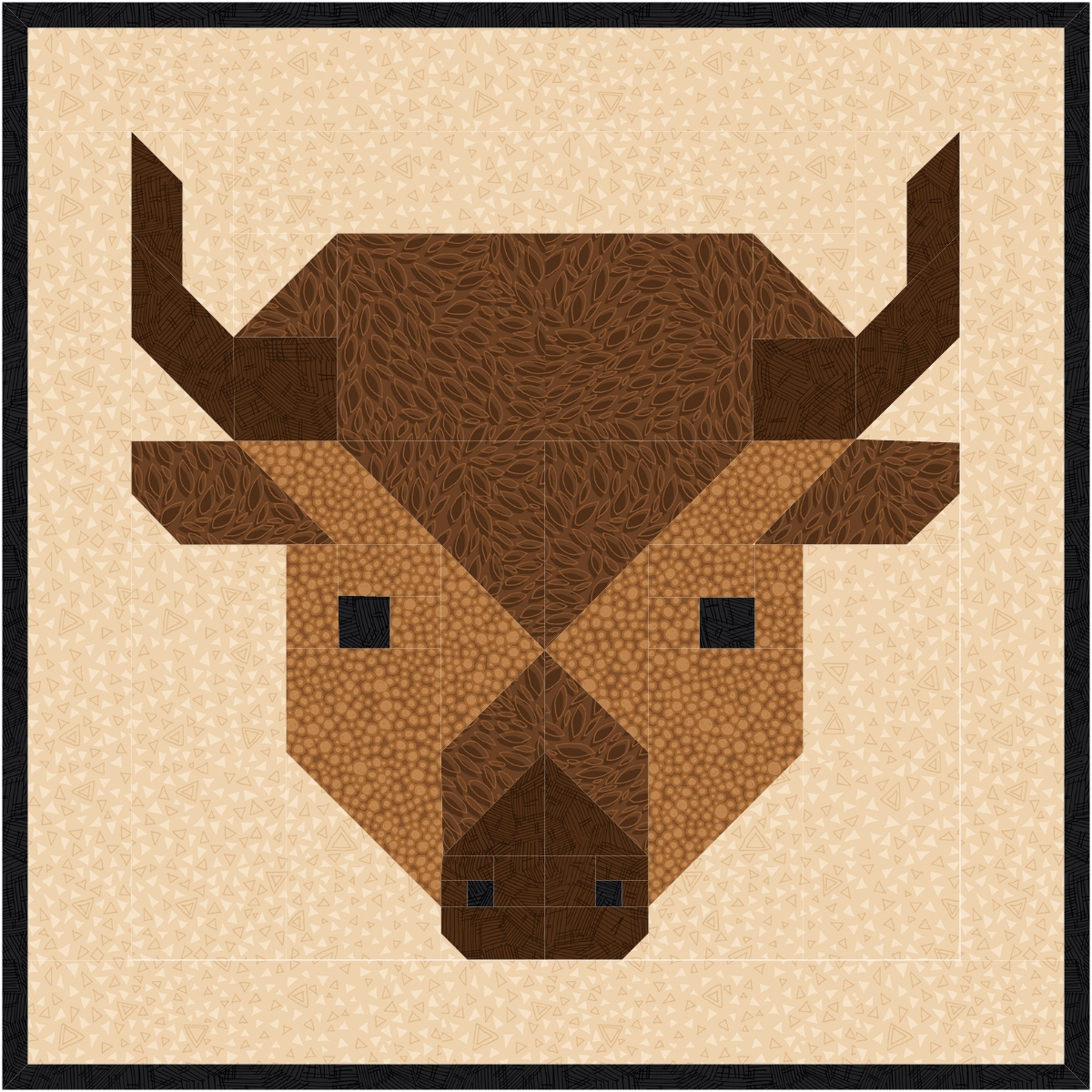 Sew Fresh Quilts: Buffalo or Bison quilt block tutorial