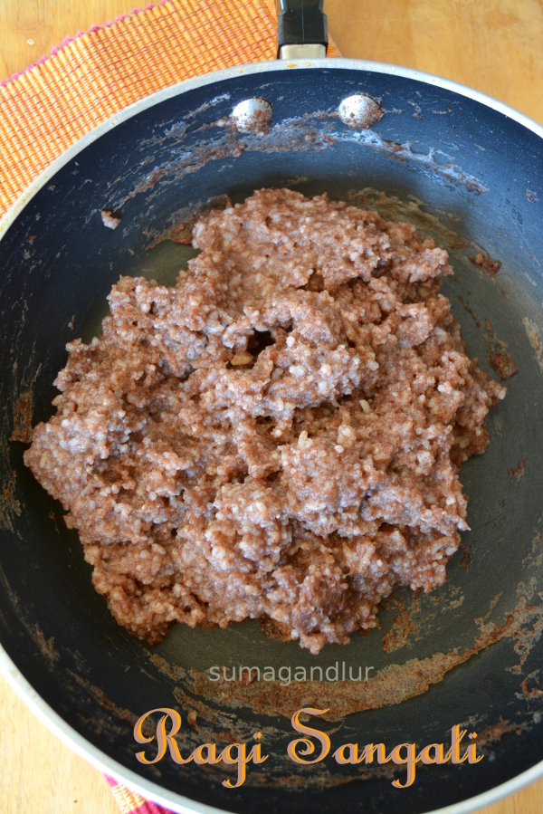 Veggie Platter: A - Z Andhra Recipes ~ R for Ragi Sangati / Ragi Muddha