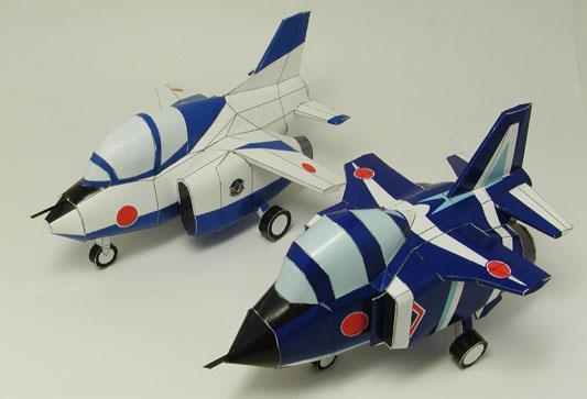 PapercraftZone Br: T-2 Blue Impulse Japanese Aircraft - Papercraft - By ...
