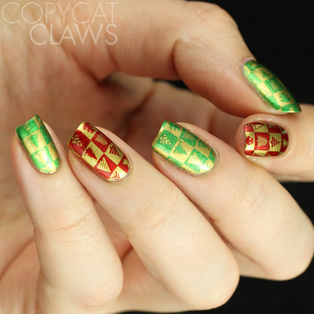 Copycat Claws: Last Minute Christmas Stamping