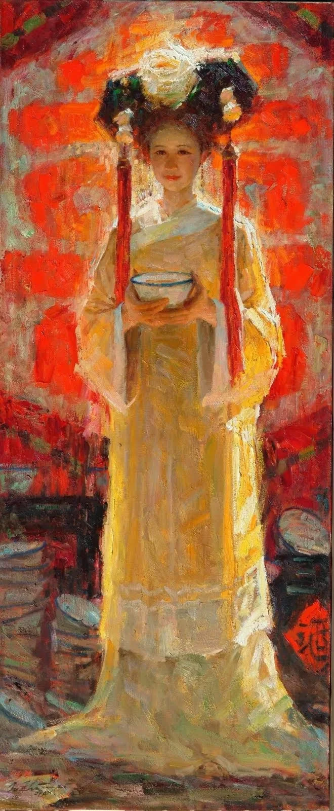 Zhiwei Tu, 1951 | Romantic Impressionist painter | Tutt'Art@ | Pittura ...