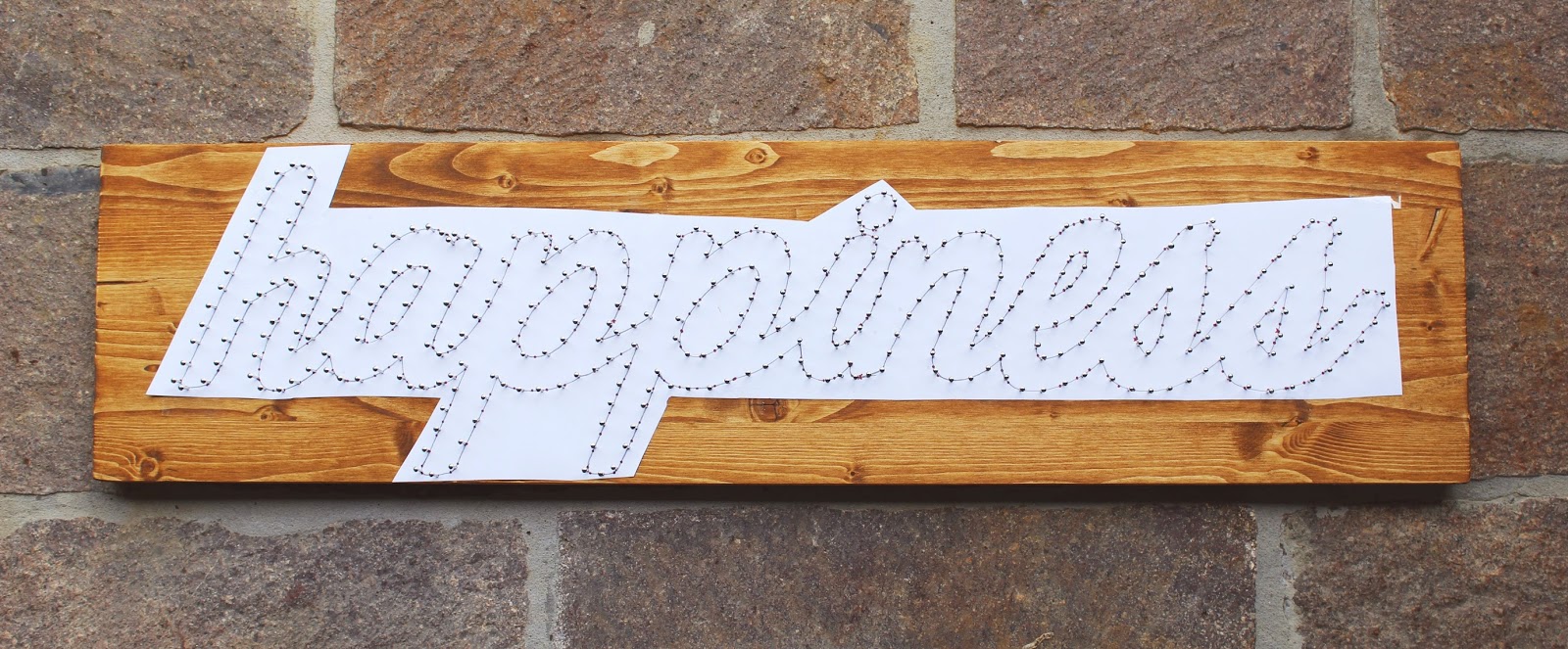 Meine kleine bunte Welt: DIY Fadenbild (String Art)