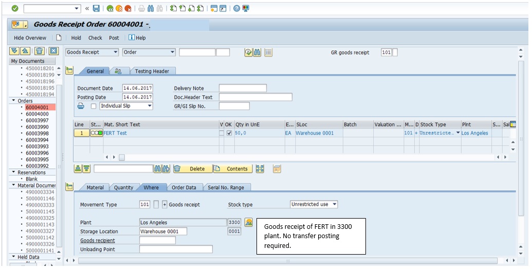 Production Planning in a cross plant set-up | SAP Online Guides