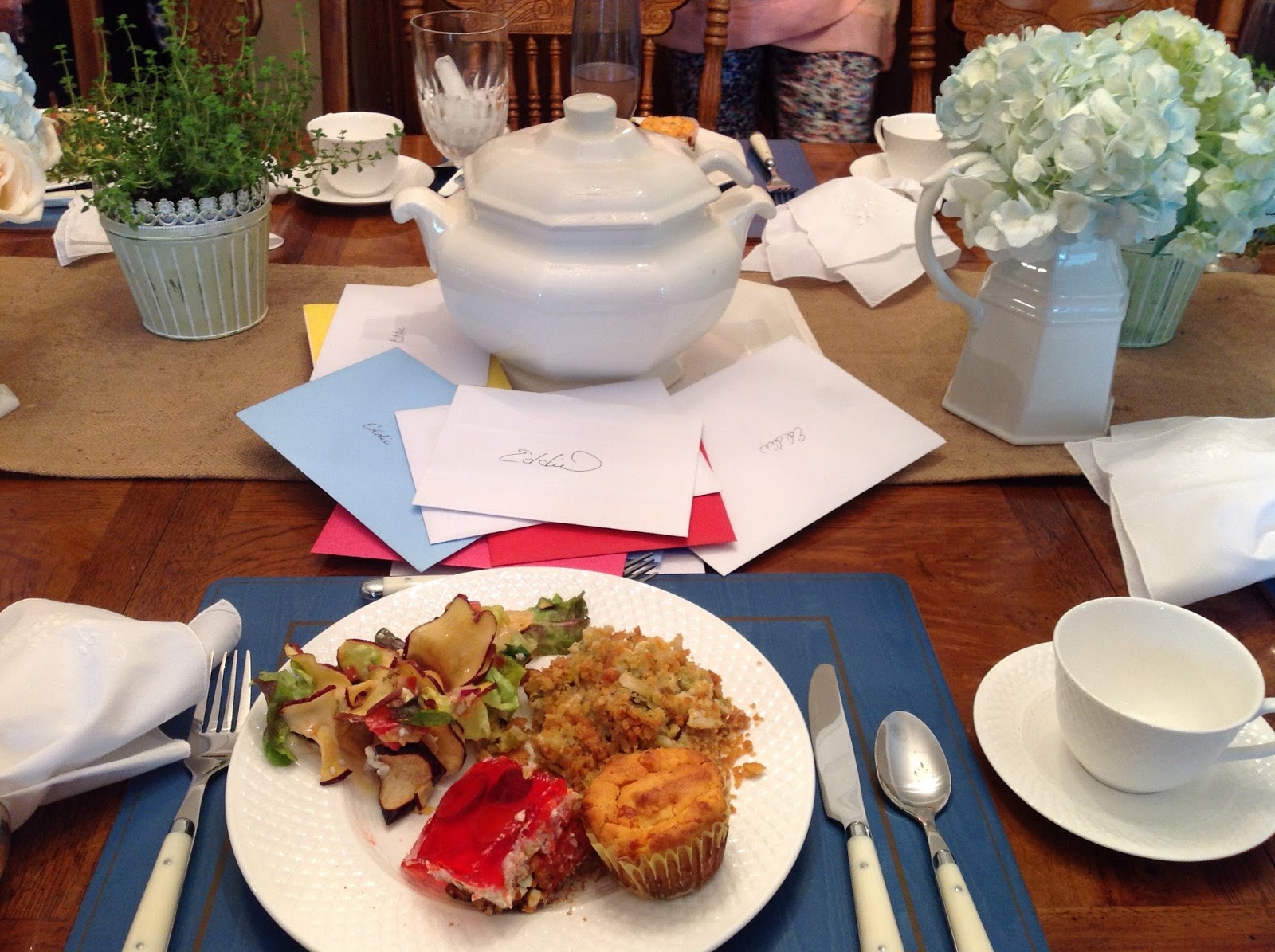 Eddie's Birthday Luncheon - Living With Thanksgiving