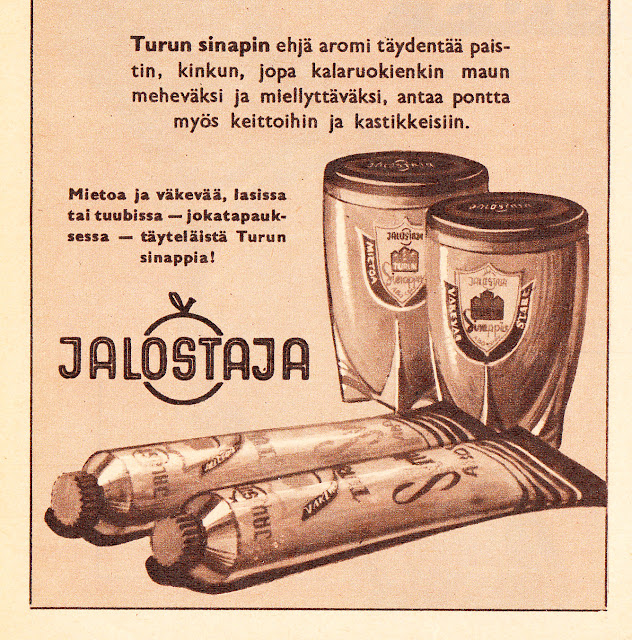 Vanhoja mainoksia: Turun sinappi 1953