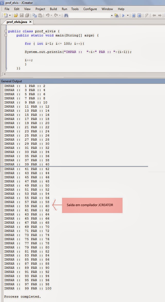 Universo Técnico: Java - Looping For