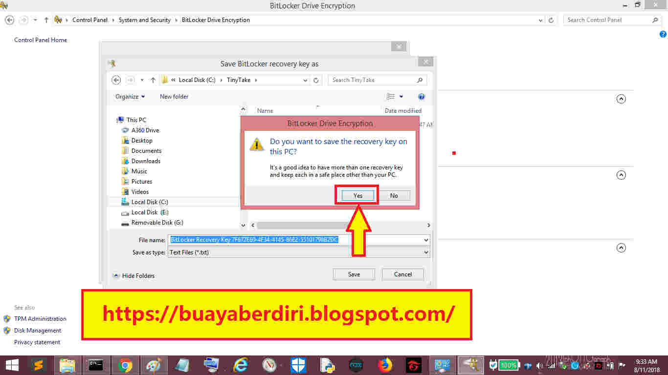 How To Setup Bitlocker On Windows 810 Tutorial Youtube