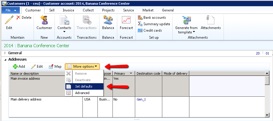 Dynamics AX Adviser: [AX 2012] How to setup default delivery address on sales order?