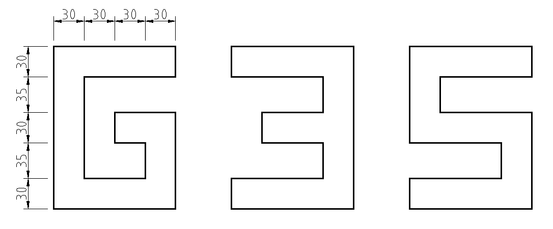 Dibujo con ordenador para todos: PRÁCTICA 02. LETRAS CON LÍNEAS RECTAS