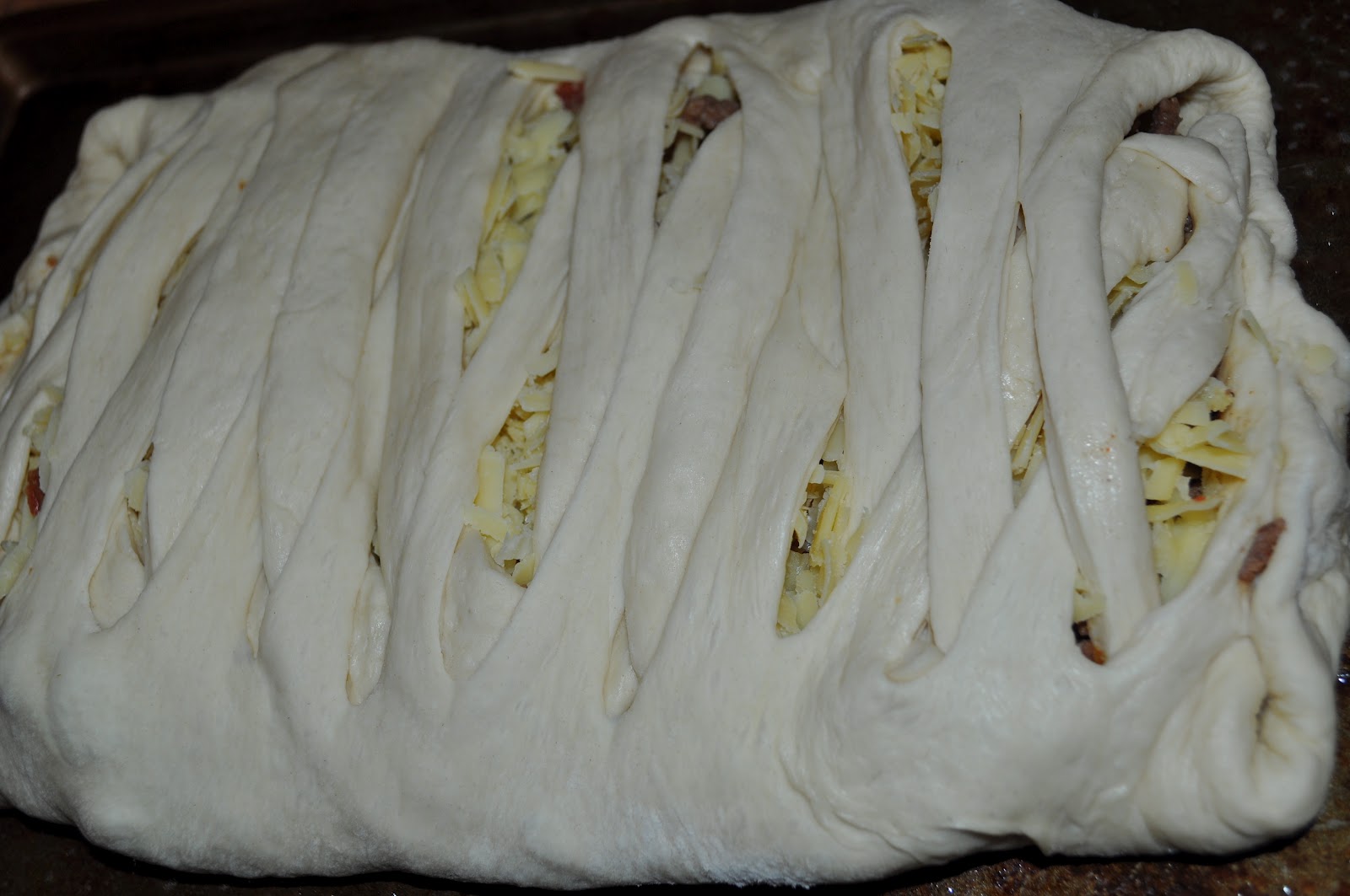 Out of Focus for now...: New Recipe: Number 12 ~ Taco Bread Bake