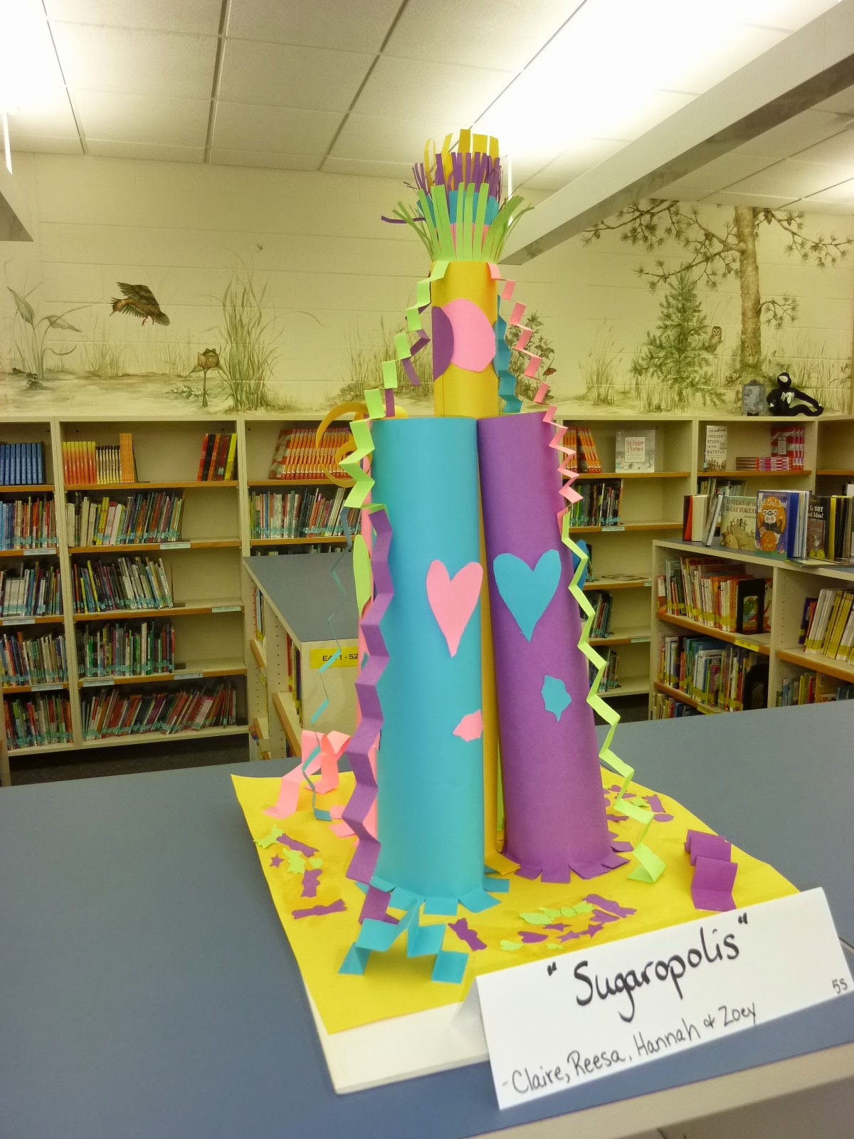 Mrs. Werner's Art Room: 5th Grade Collaborative Paper Sculptures