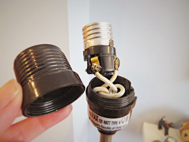 Ikea lamp? Non-Ikea shade? Problem solved in $3. - Flipping the Flip