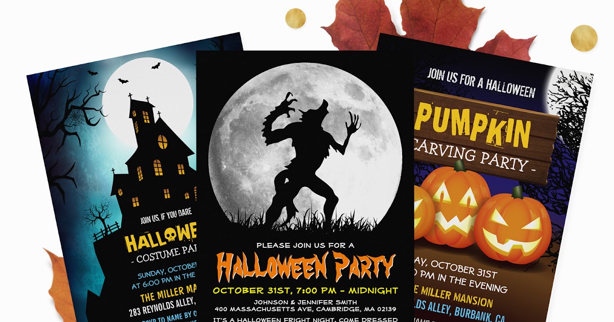 24 Scary Halloween Party Invitations | Mimoprints