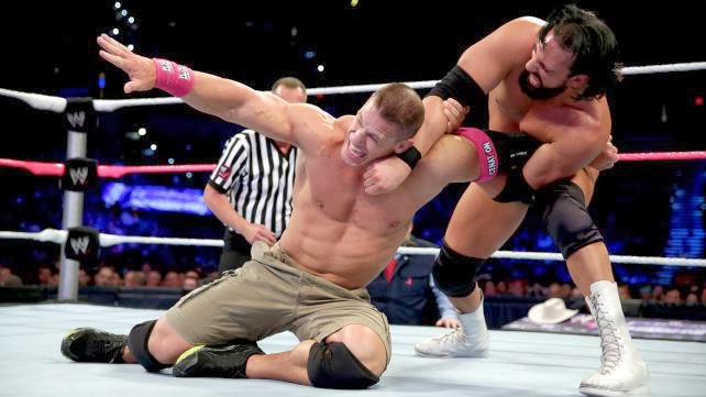 Raw And Smackdown 2014: John Cena, Cody Rhodes & Goldust vs. Damien ...