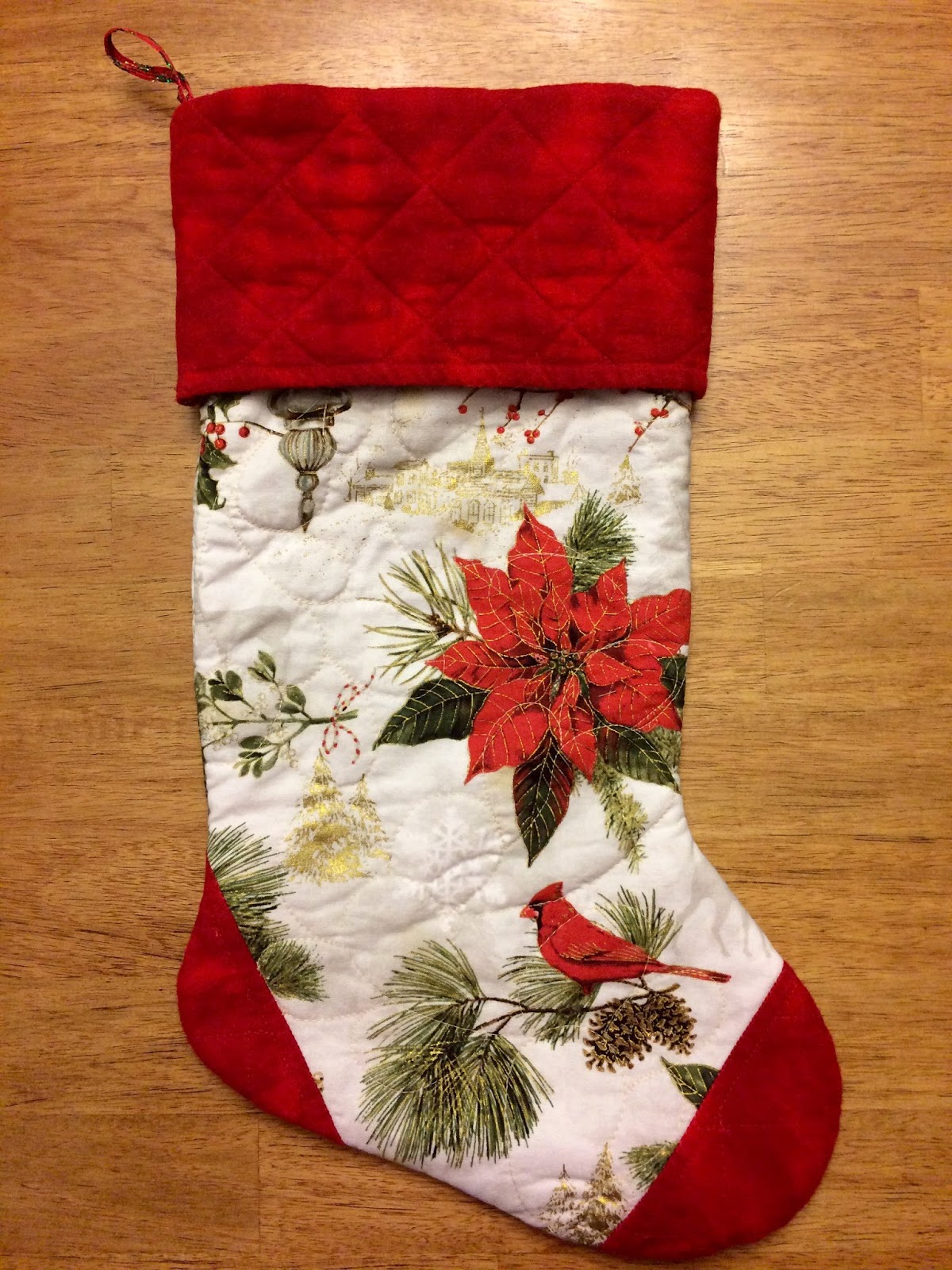 Fluffy Puppy Quilt Works: Quilted Christmas Stocking Tutorial