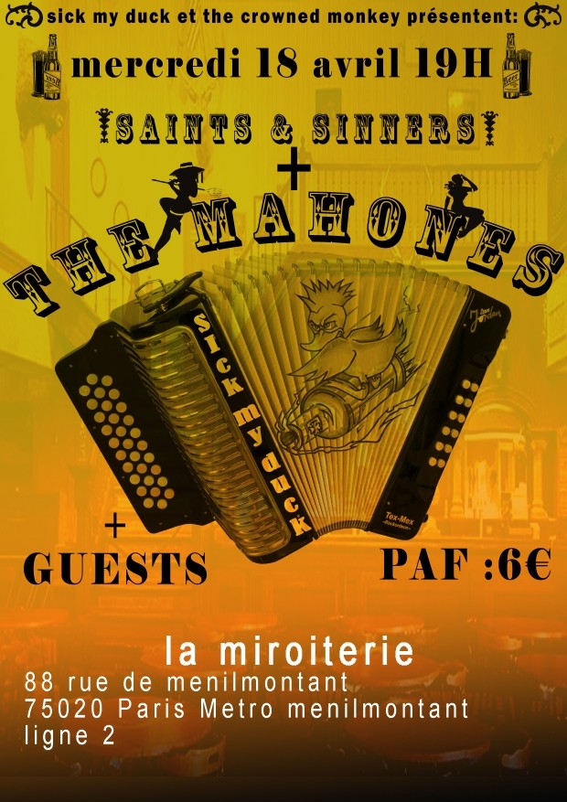 VÍDEO - THE MAHONES - DIRECTO EN PARÍS ~ Celtic-Punk-Rock