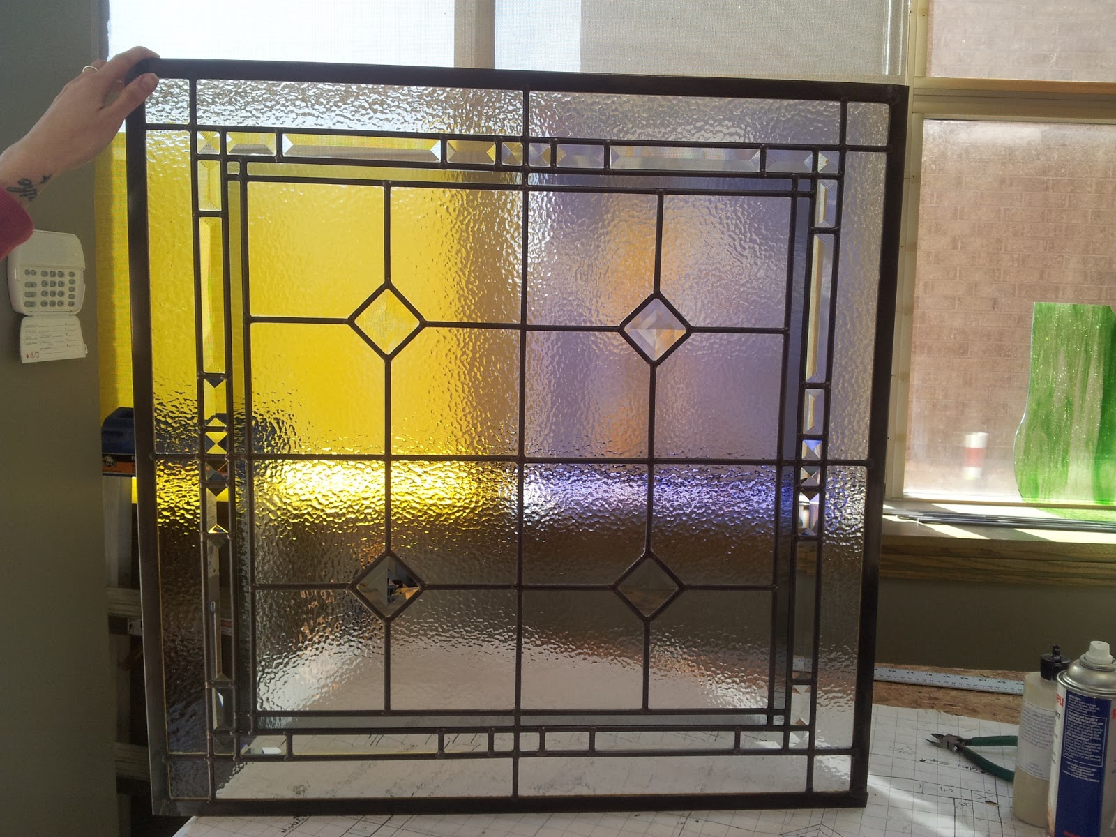 Glassworks Studio: Day 15 on Vaughan Project..Leaded Glass Windows ...