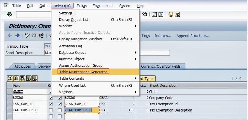 Creating Node in SPRO for Customizing Table - Sap 4 All