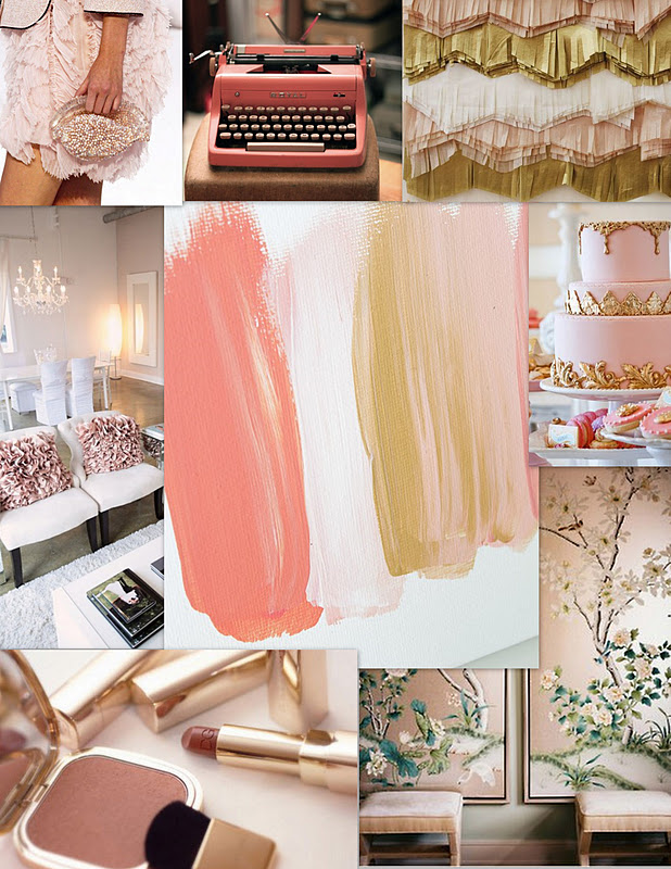 Heart of Gold: Inspiration: Blush & Gold