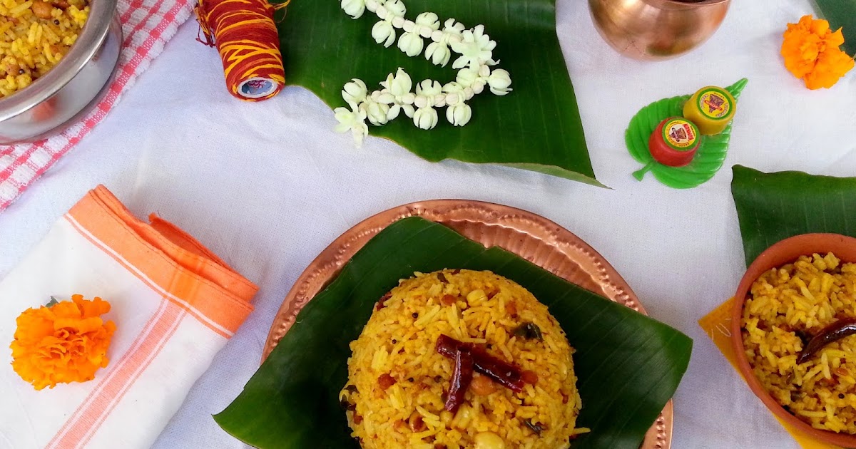 Annapurna: Puliyodharai / Pulihora - South Indian Tamarind Rice Recipe