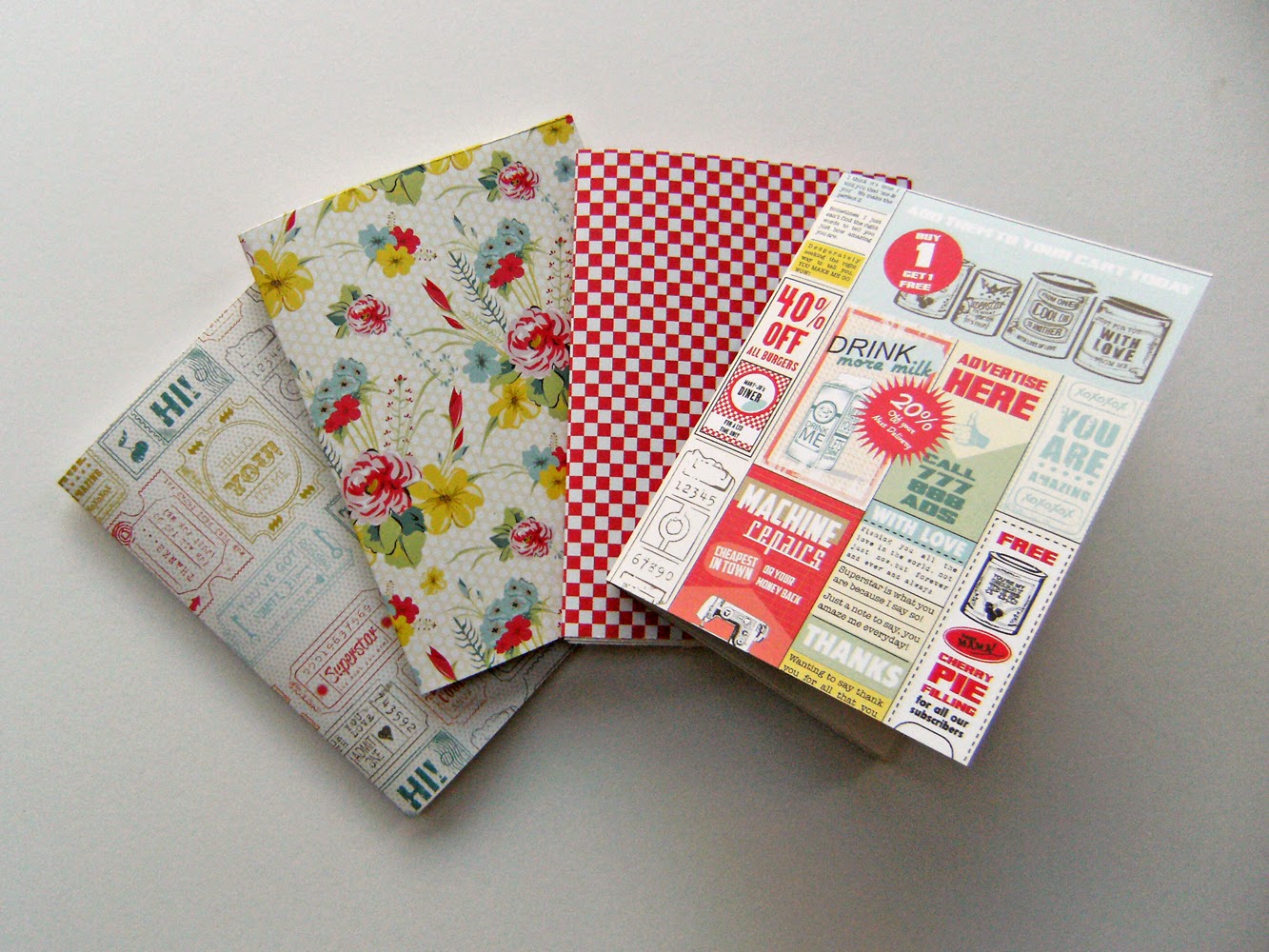 Lizzie Made: Retro Vintage Style Notebooks