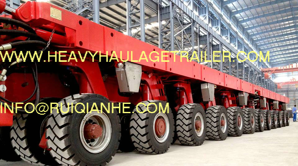 Goldhofer THP/SL hydraulic modular trailer: Our SPMT module car is used ...