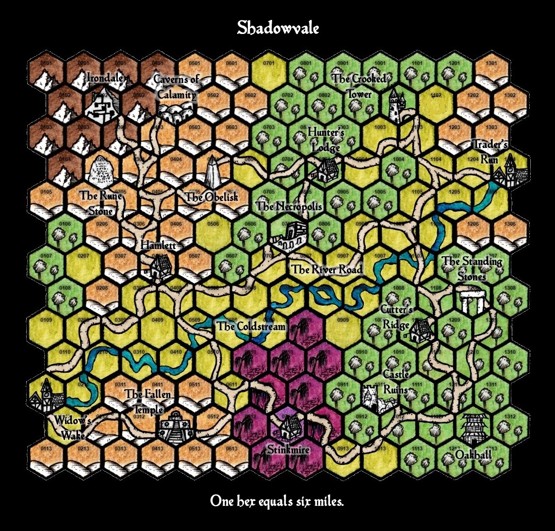Clash of Spear on Shield: Hex Kit Map Experiment