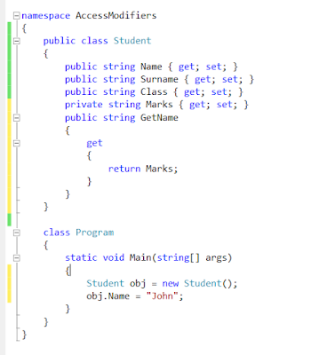 C# : Access modifiers : Part 19 - Tech Solutions