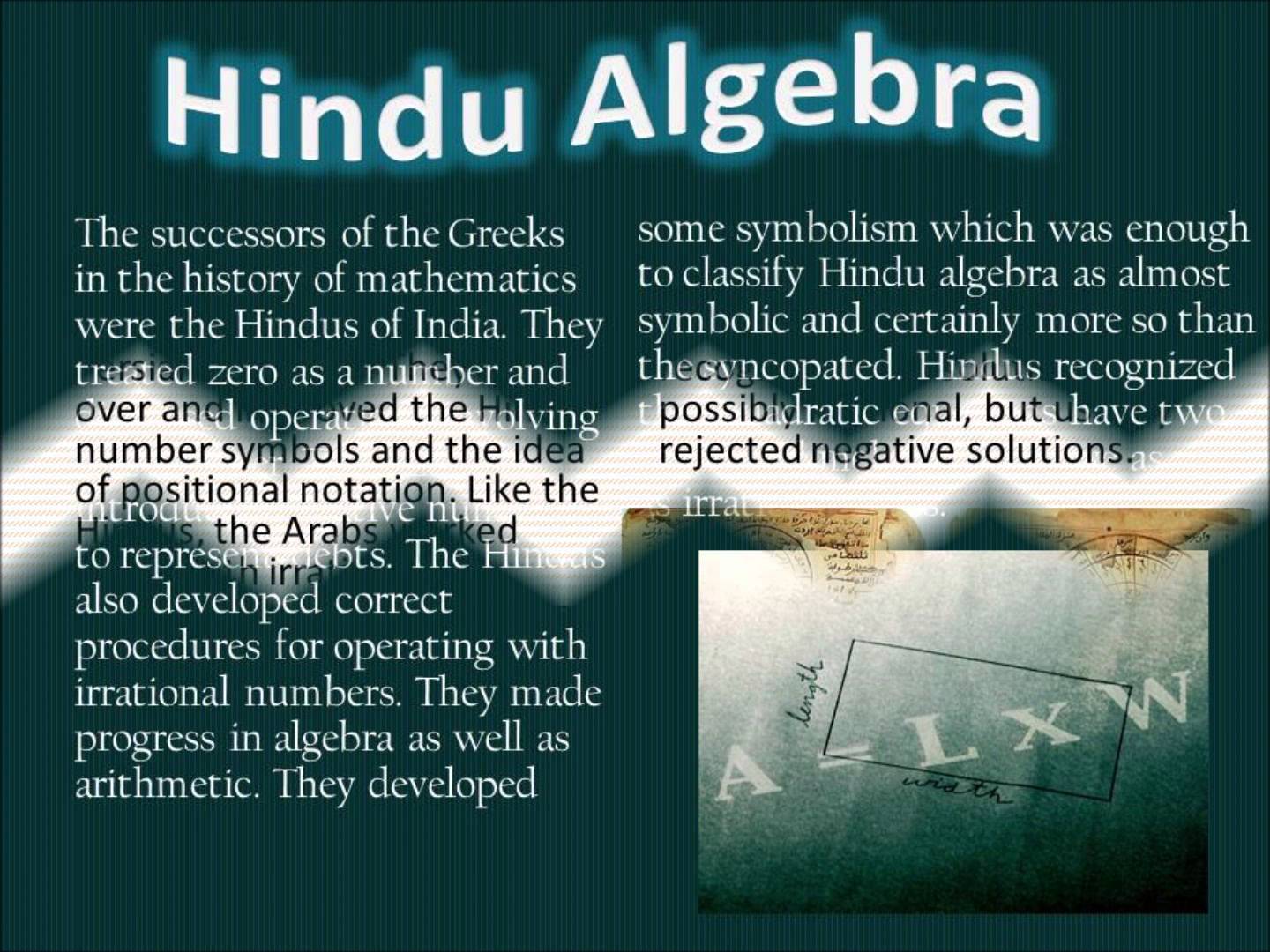 History of algebra
