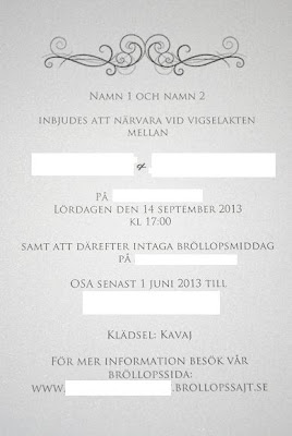 För alltid vi: Våra inbjudningar?